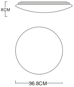 GLOBO 483888-24 - LED Stropní svítidlo PIERRE 1xLED/24W/230V