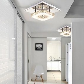 Stropní hranaté svítidlo Plafon Glamour 8W APP405-C APP406-C