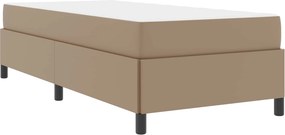 Rám postele s matrací Cappuccino 90 x 190 cm textil 3398978