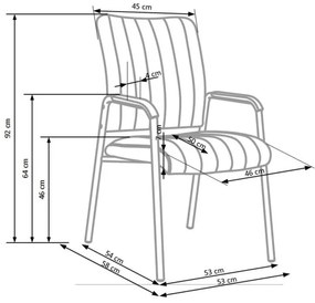 Jídelní židle KIVI 1 ks černá