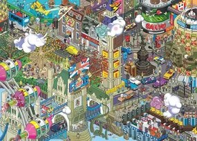 HEYE Puzzle Pixorama: Londýnské pátrání / 1000 dílků / 70 x 50 cm