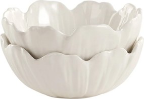 Bílé porcelánové misky v sadě 2 ks na salát Eira – Jotex