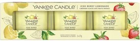 Yankee Candle Sada Votivní svíčky ve skle Iced Berry Lemonade, 3 x 37 g