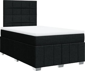 Box spring postel s matrací černá 120x190 cm textil 3291609
