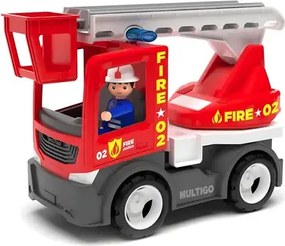 EFKO Hasičský set Igráček MultiGO FIRE / Auto s cisternou, žebříkem a