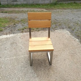 KULHÁNEK Zahradní židle s nerezovou konstrukcí Odstín nátěru: lazura - dub