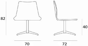 TORRE - Židle SPOON XL - otočná