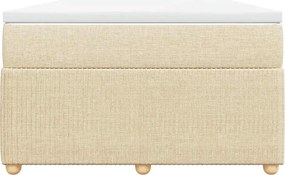 Box spring postel s matrací krémová 120x200 cm textil 3285565