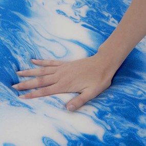 Vrchní matrace 100 x 200 cm gelová pěna 7 cm 282784
