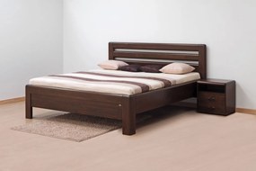 BMB Adriana Lux postel - buk Moření: Mahagon, Provedení: Buk průběžný, Rozměr: 160 x 200 cm