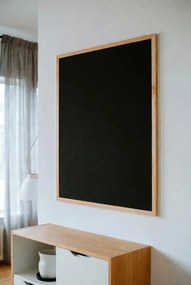 Toptabule.sk  Černá magnetická tabule v přírodním dřevěném rámu CLASSIC 120x90 cm