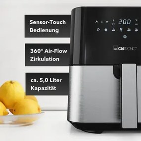 Clatronic FR 3782 / Horkovzdušná fritéza / 5 l / 8 programů
