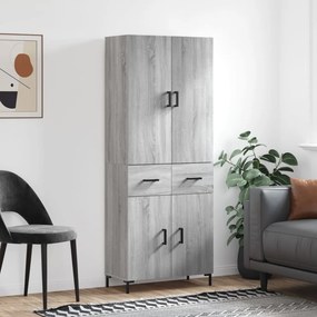 Skříň highboard šedá sonoma 69,5 x 34 x 180 cm kompozitní dřevo 3198151