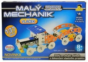 MALÝ MECHANIK Malý mechanik - vláček, 137 dílů