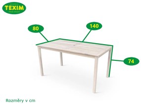 Nábytek Texim Zahradní dřevěný stůl LUCY PREMIUM