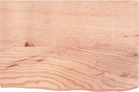 Koupelnová deska hnědá 60x40x(2-4) cm ošetřený masivní dřevo 3156105
