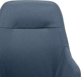 Houpací křeslo modré textil 289541