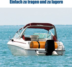 Costway Vodní houpací síť plavecká podložka plavecký raft vodní postel oranžová
