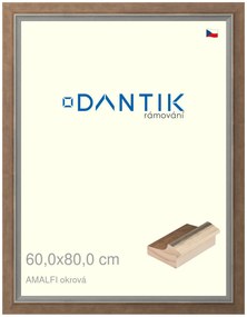 DANTIK rámeček 60x80 | AMALFI okrová (Plexi Čiré)