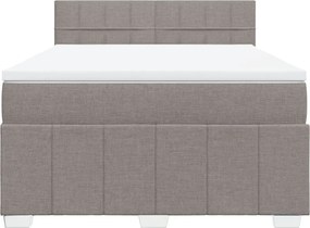 Box spring postel s matrací taupe 160x200 cm textil 3287123