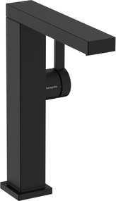 Hansgrohe Tecturis E, páková umyvadlová baterie 210 Fine CoolStart EcoSmart+ s odtokovou garniturou Push-Open, černá matná, HAN-73060670