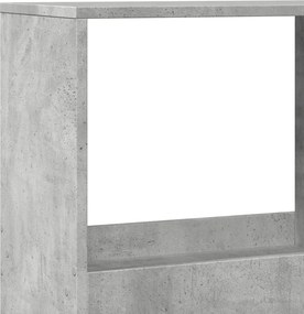 Dělicí stěna betonově šedá 100 x 33 x 175 cm kompozitní dřevo 3309576