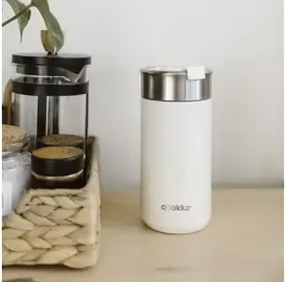 Quokka Nerezový termohrnek se sítkem Boost Nude 400 ml