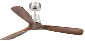 FARO 33370DC - Stropní ventilátor LANTAU hnědá/matný chrom pr. 132 cm + DO