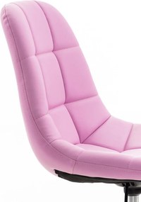 Kancelářská židle Emil umělá kůže – růžová