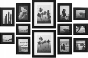 dřevěné rámečky na fotografie, sada rámečků na fotografie 10 Ks