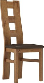 Casarredo - Komfort nábytek Dřevěná jídelní židle TADEÁŠ jasan světlý/Victoria 36