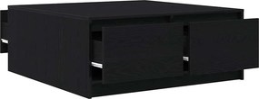 Konferenční stolek se zásuvkami Dub černý 100x100x40 cm 3328400