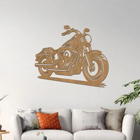 dřevo života Dřevěný obraz motorky Harley Davidson Zvolte rozměr (cm): 60x50, Zvolte barvu dekoru: Buk