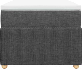 Box spring postel s matrací tmavě šedá 100 x 200 cm textil 3285547
