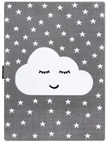 Dywany Łuszczów Dětský kusový koberec Petit Cloud stars grey ROZMĚR: 180x270
