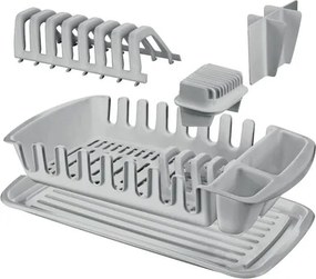 TESCOMA Odkapávač s podnosem CLEAN KIT, šedý