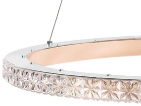 Toolight Závěsné LED osvětlení Crystal LE4 MS009-CP růžová zlatá 59 cm