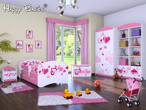 Dětská postel Happy Babies s motivem 200x90 s úložným prostorem - 89 vzorů