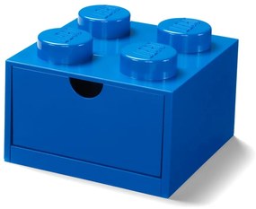 Modrý stolní box se zásuvkou LEGO®, 15 x 16 cm
