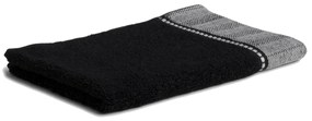 BROOKLYN ručník s bordurou 30 x 50 cm, černý
