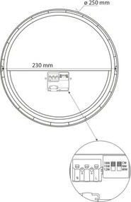 LED svítidlo McLED Calvia 18 12/15/18W CCT 3000/4000/6000K IP65 bílá/černá/stříbrná ML-411.011.42.0