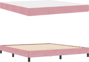 Postel s boxspringem s matrací Růžová 180 x 200 cm textil 3398712