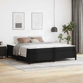 Rám postele s matrací Černá 200 x 200 cm textil 3399019