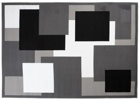 Moderní kusový koberec CHEAP T968A tmavě šedý Rozměr: 140x200 cm