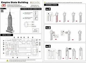 Metal Earth 3D Puzzle Empire State Building / 21 dílků / od 14 let