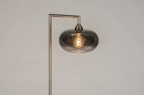 Stojací designová lampa Renton Steel