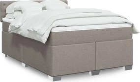 Box spring postel s matrací taupe 140x190 cm textil 3285894
