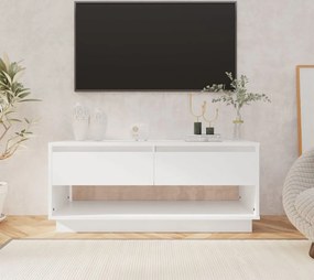 vidaXL TV stolek 102 x 41 x 44 cm dřevotříska [809488] Barva: Bílá