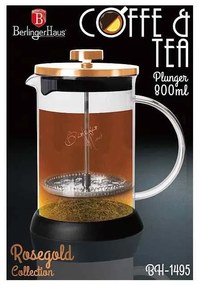 BERLINGERHAUS Konvička na čaj a kávu French Press 800 ml Rosegold Metallic Line BH-1495