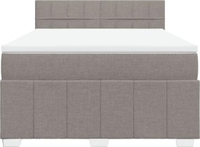 Box spring postel s matrací taupe 140x190 cm textil 3287067